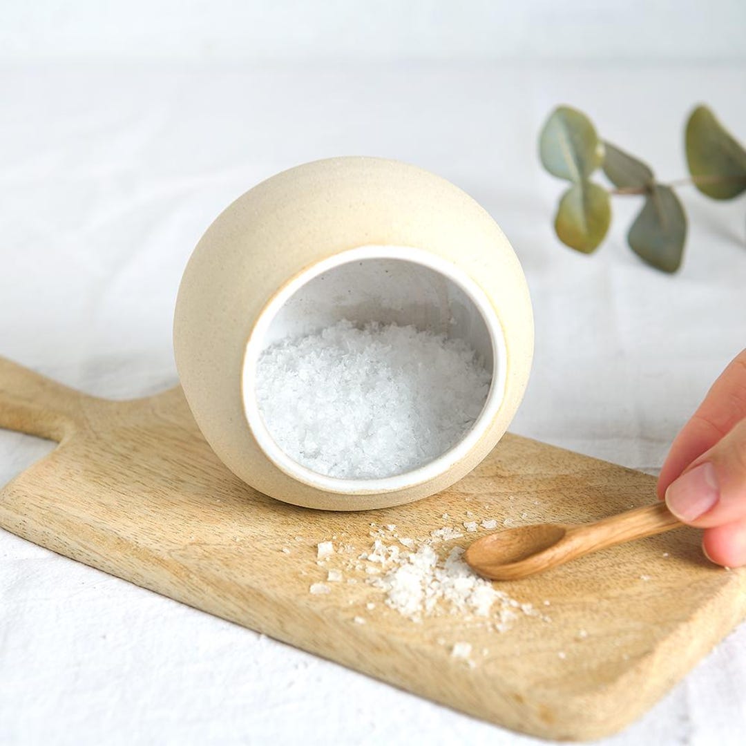 Ceramic Salt Pig - White - Etsy