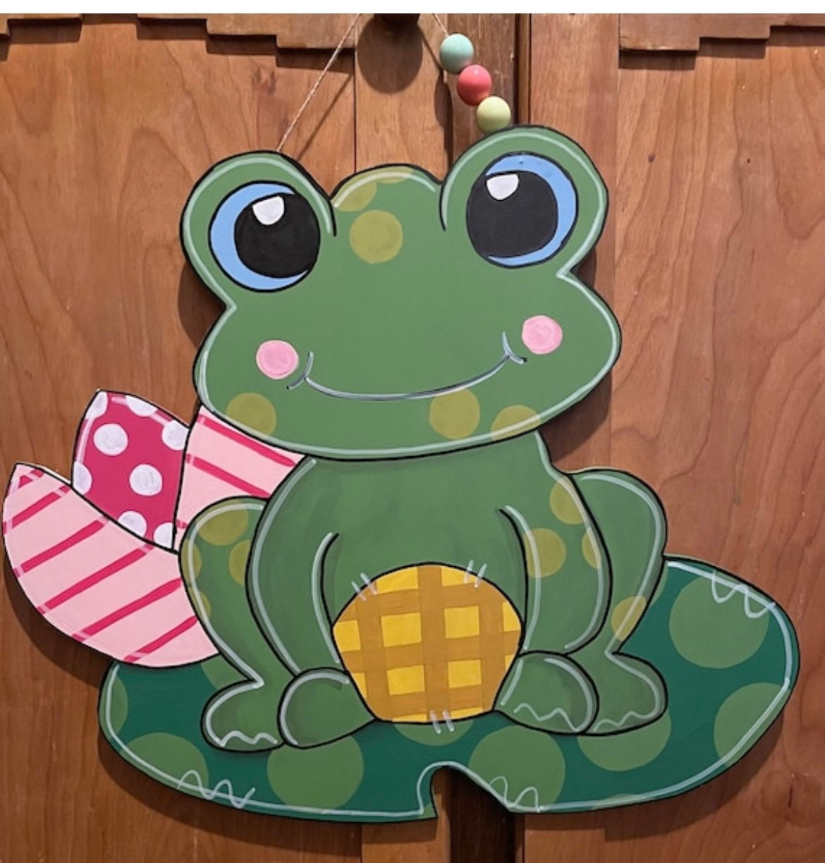 Frog Wooden Door Hanger - Etsy
