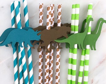 Dinosaur Straws Dinosaur Party Good Dinosaur Straw Jurassic - Etsy