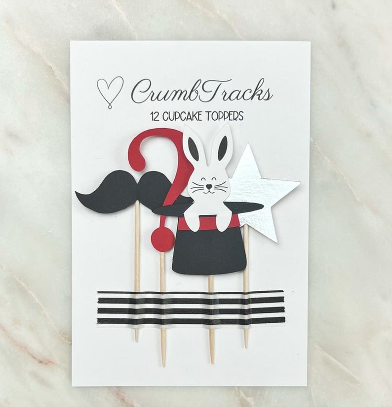 Magic Show Cupcake Toppers Set of 12 Magic Theme Party - Etsy