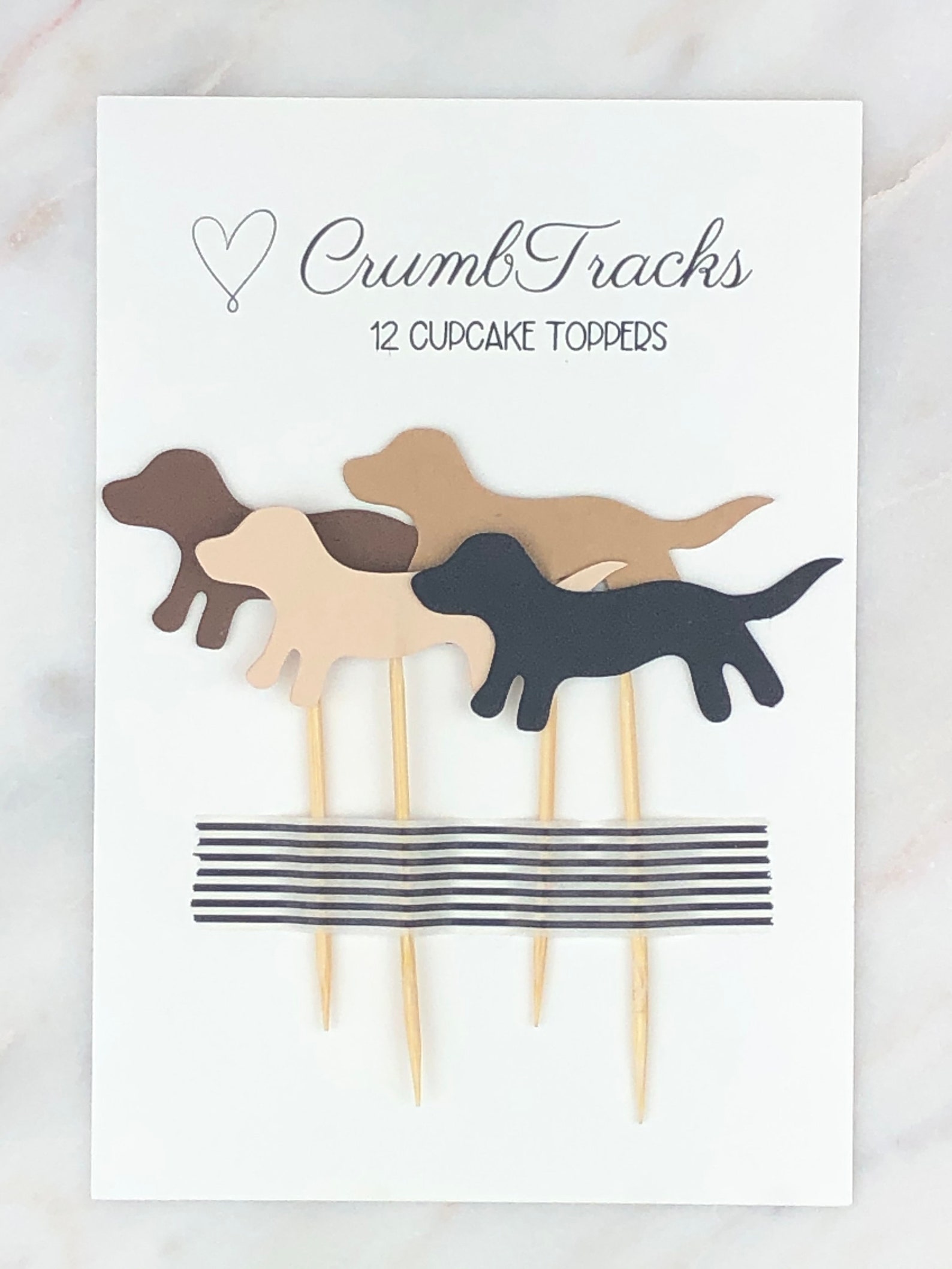 Puppy Dog Cupcake Toppers 12 Dog Toothpicks Dog Rescue | Etsy