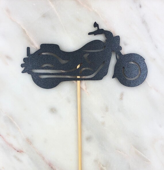 Motorcycle Cake Topper Retirement Party Fiftieth Birthday | Etsy