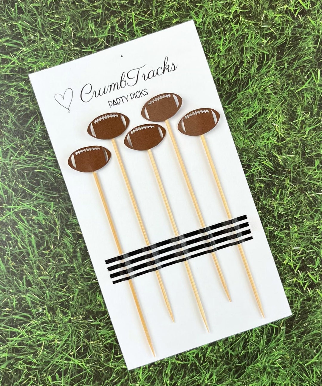 Football Party Cocktail Sticks, Set of 12 | Football Appetizer Sticks ...