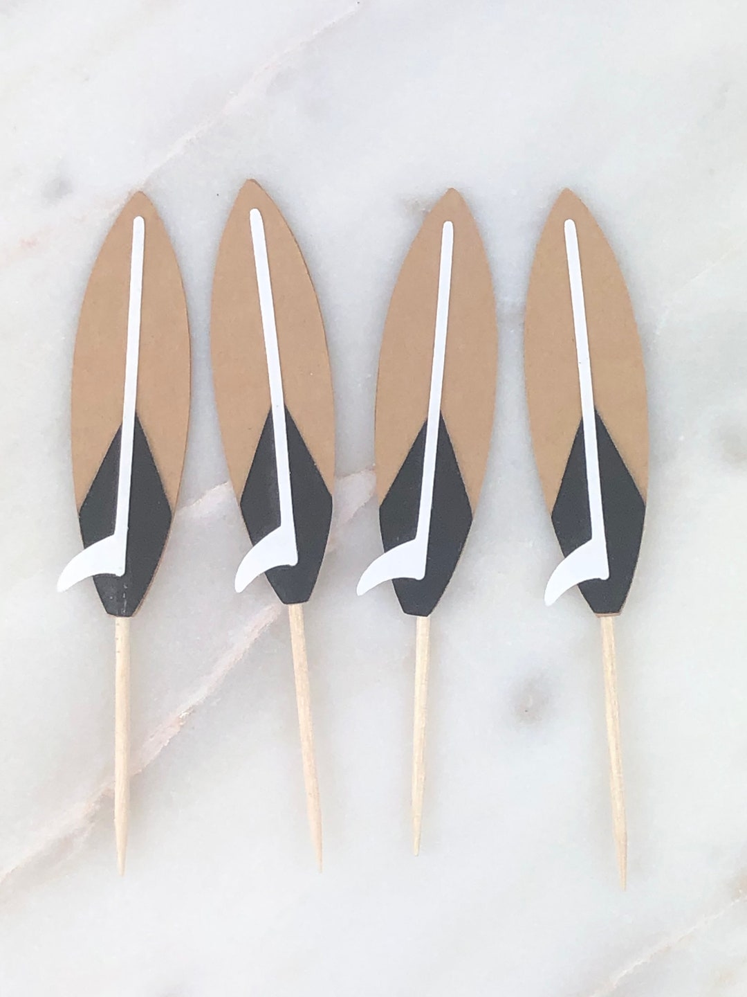 Surfboard Cupcake Toppers, 12 Luau Surf Party Pool Party Beach Party ...