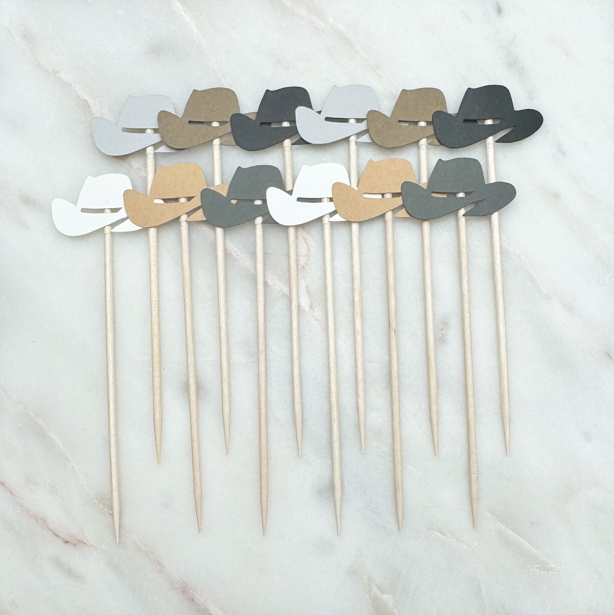 Cowboy Hat Cocktail Toothpicks: Western Party Decor - Set of 12 - Etsy