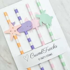 Under the Sea Party Straws, Oneder the Sea, 1st Birthday Party Decor ...