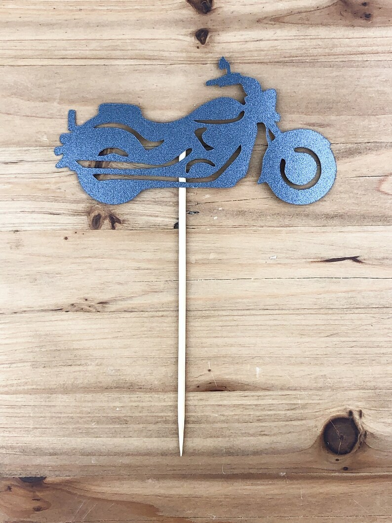 Motorcycle Cake Topper Retirement Party Fiftieth Birthday | Etsy