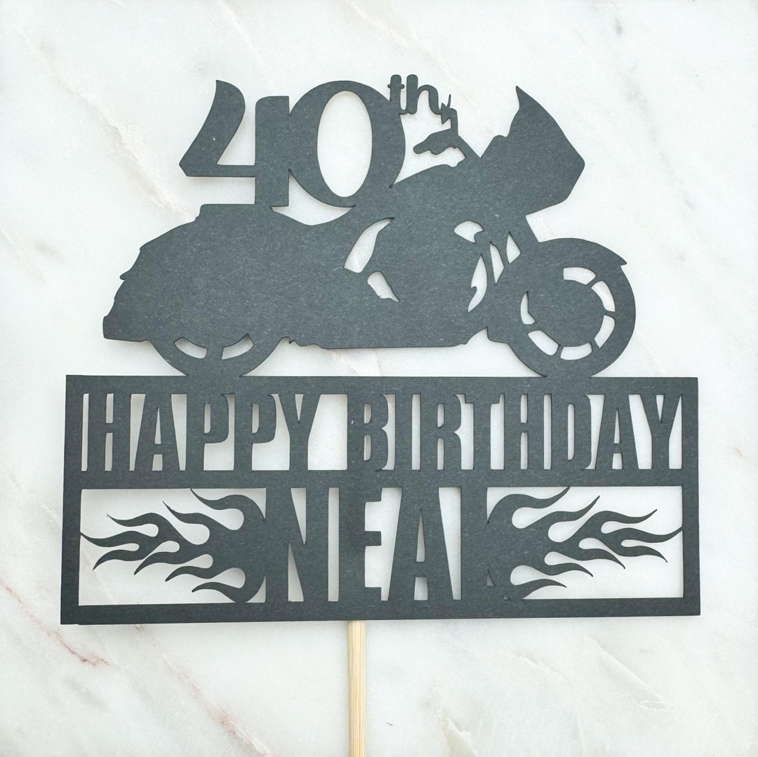 Motorcycle Birthday Cake Topper: Custom Road Glide Harley Davidson ...