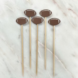 Football Party Cocktail Sticks, Set of 12 | Football Appetizer Sticks ...