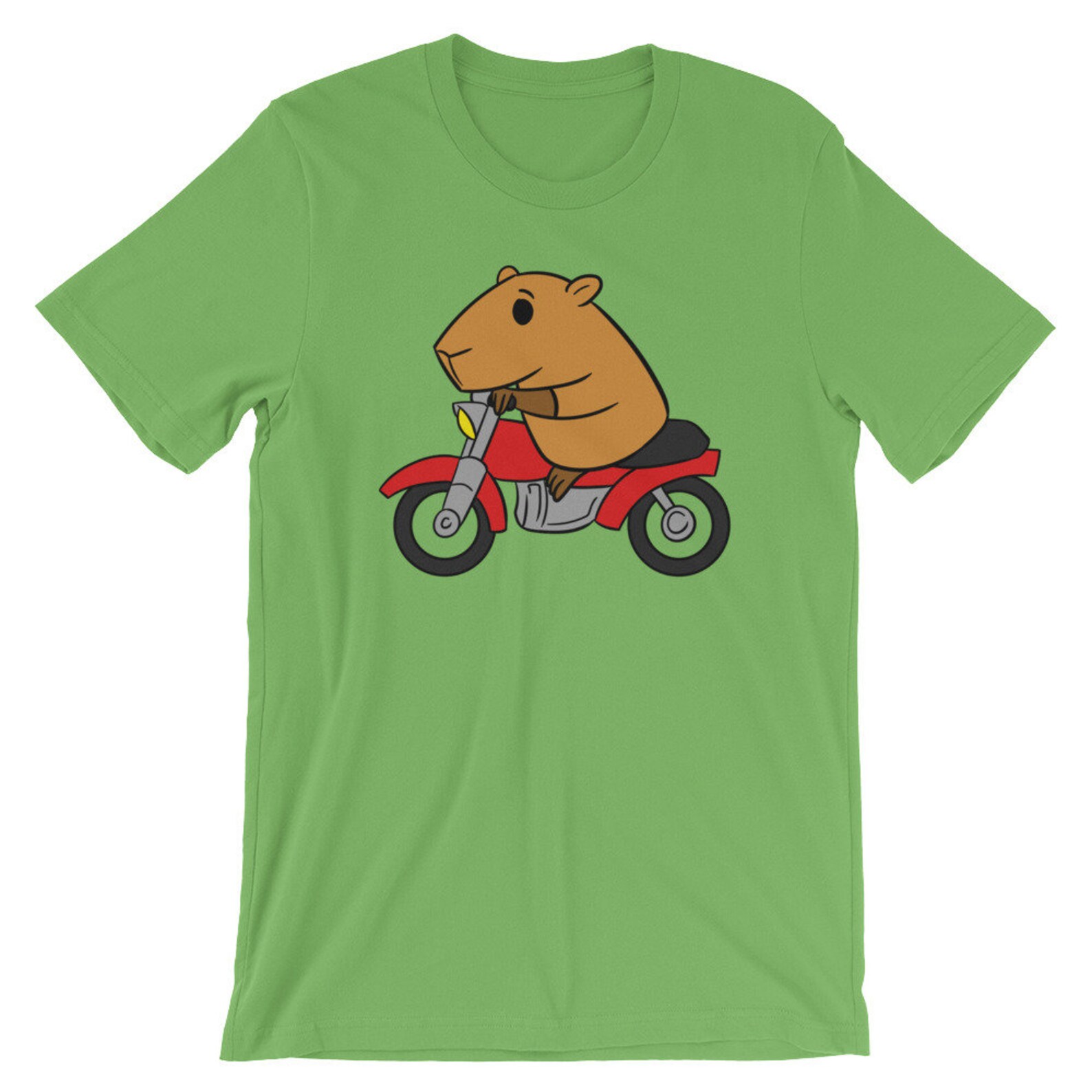 Capybara Riding Motorcycle T-shirt Cute Animal Lover Tee - Etsy