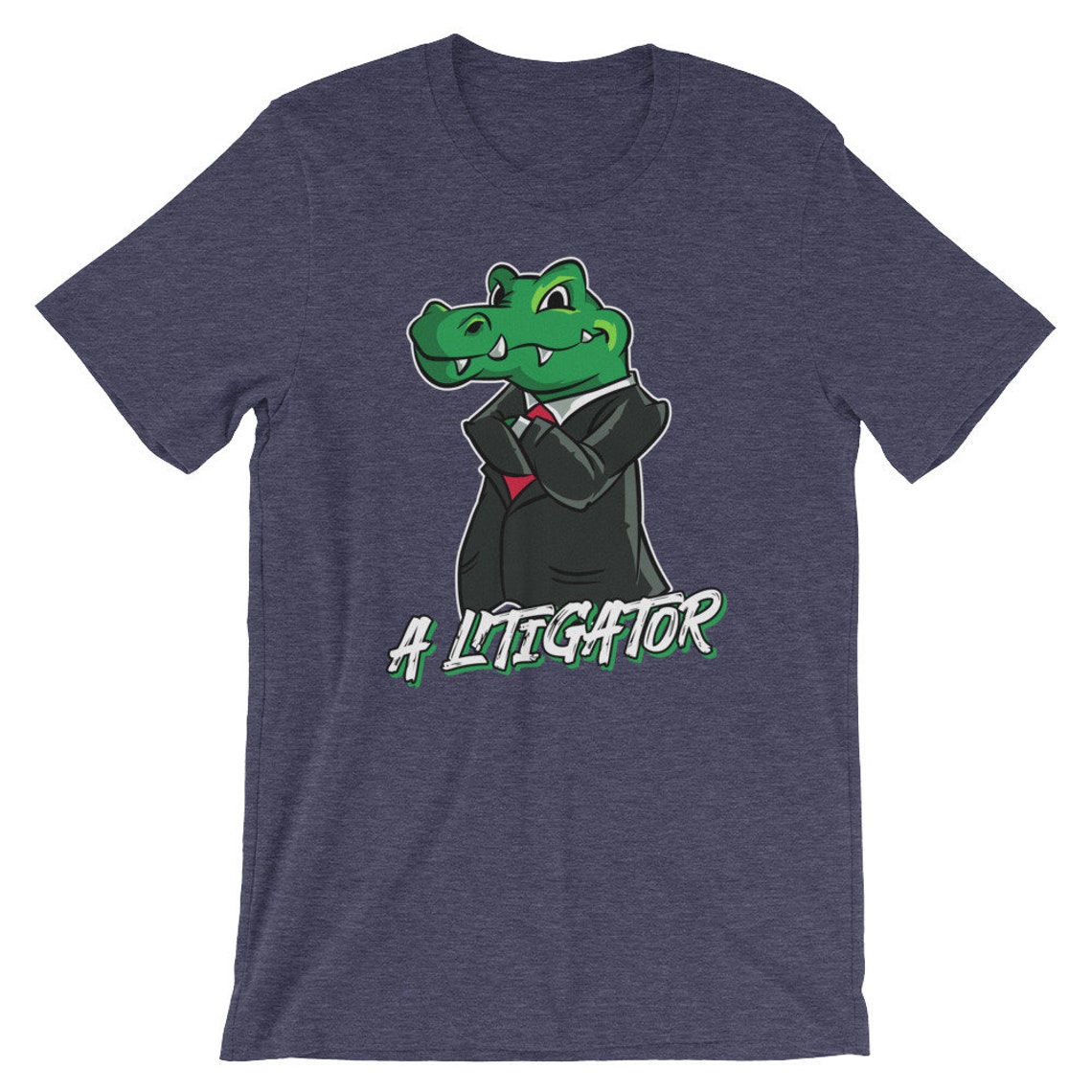 A Litigator T-shirt Funny Lawyer Shirt Alligator in Suit - Etsy
