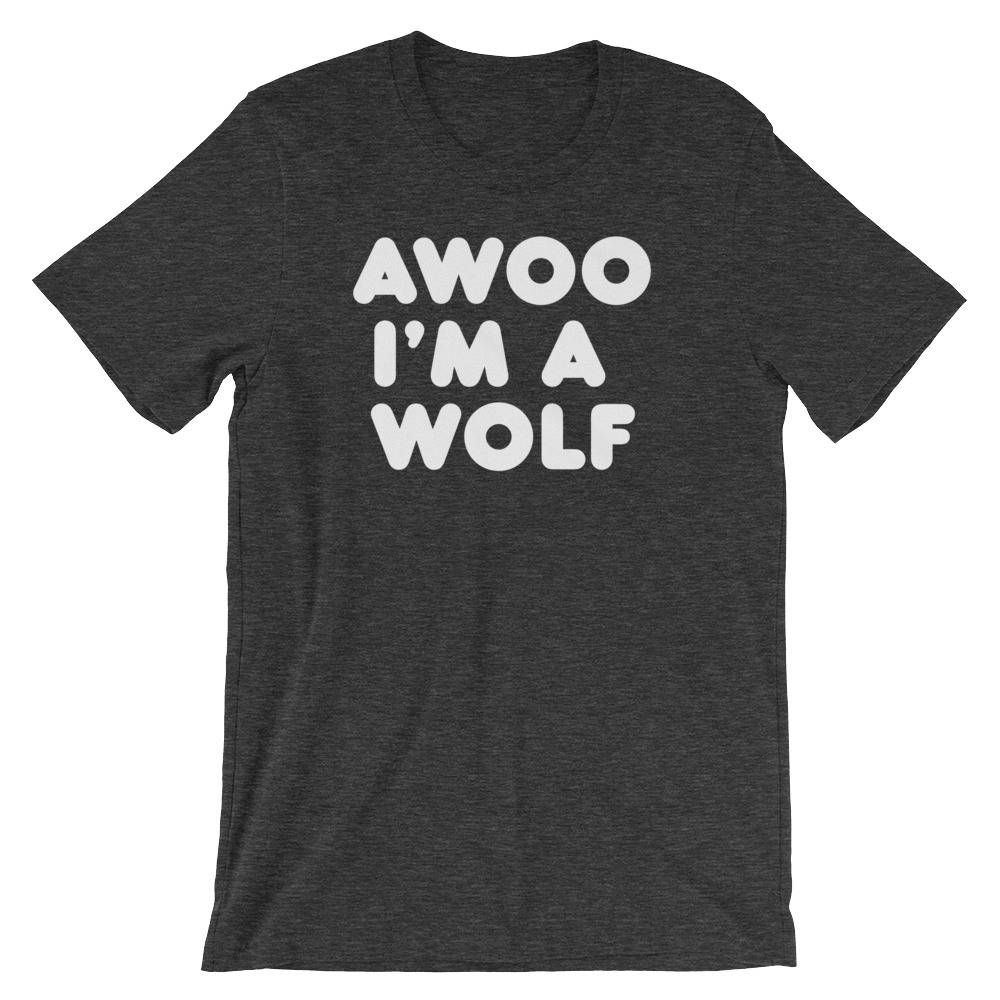 Awoo I'm A Wolf Lazy Halloween Shirt Creepy Sarcastic - Etsy