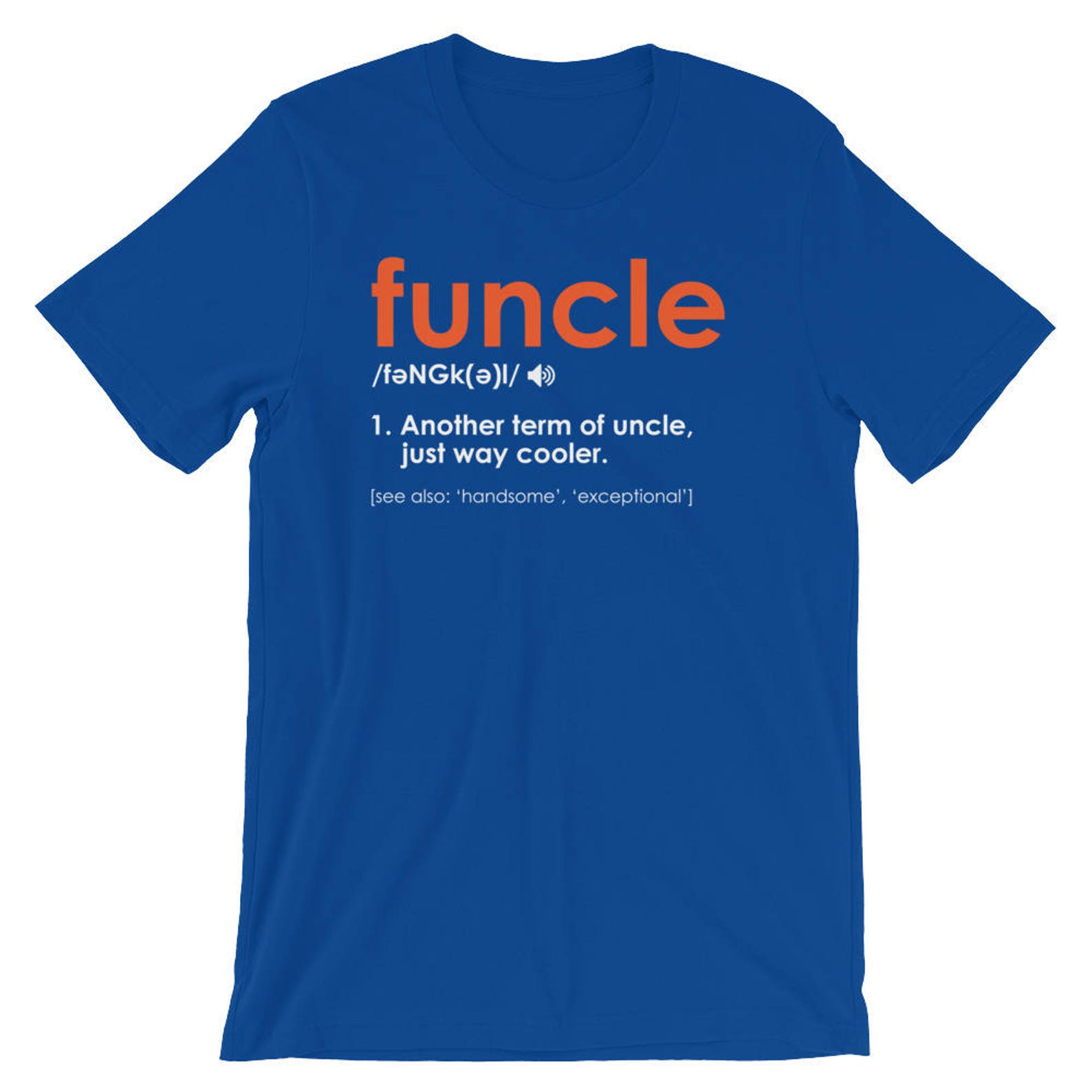 Funcle Definition Color Funny Uncle Pun Humor Jokes T-shirt - Etsy