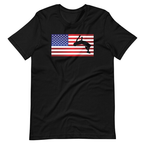 Team USA Athlete Shirt High Jump Sport Tshirt American - Etsy