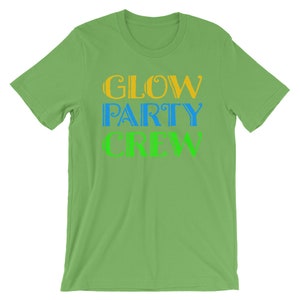 Glow Party Crew Shirt | Glowing Effect Retro 80's Tee | Party ...