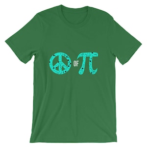 Peace of Pi Symbol Science Geek Nerd Math Pun Shirt | Mathematics ...
