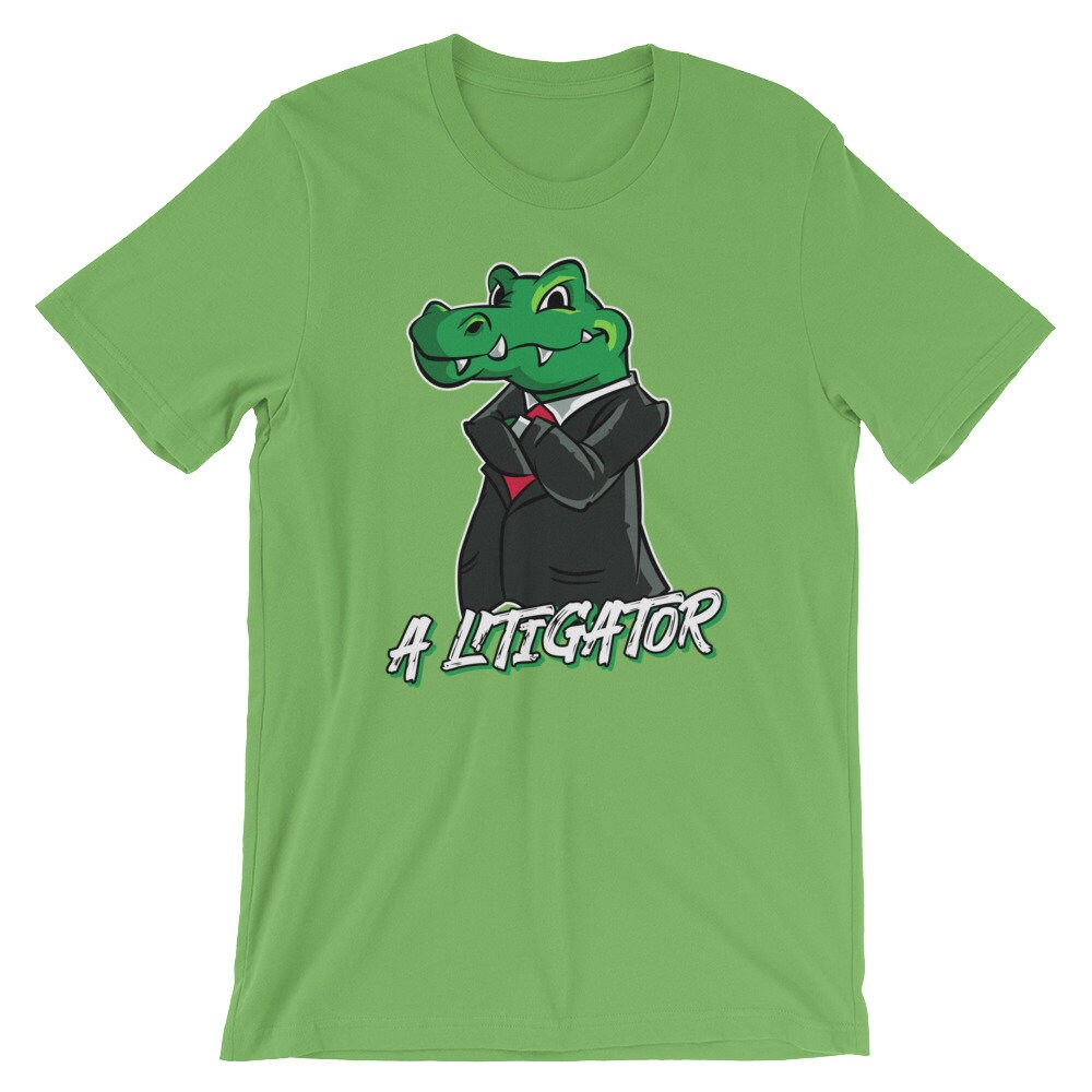 A Litigator T-shirt Funny Lawyer Shirt Alligator in Suit - Etsy