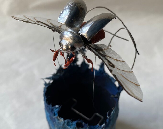 Silver Jewel Scarab Beetle - Etsy