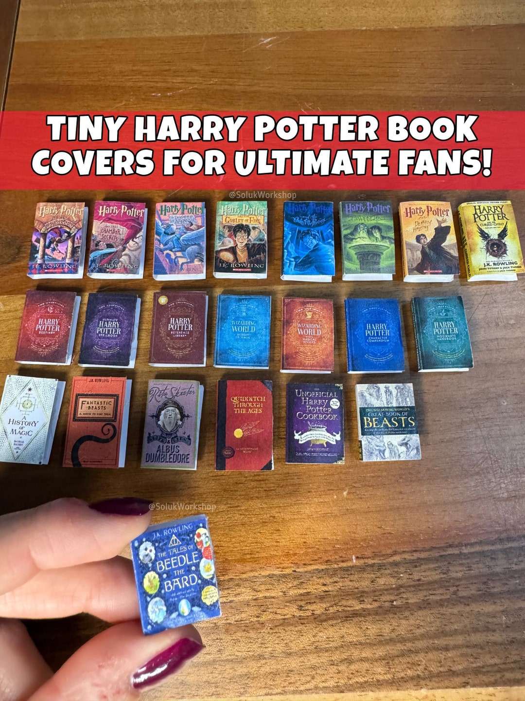 Printable Miniature Book Covers - Unique Tiny Books for Your Tiny Shelf ...