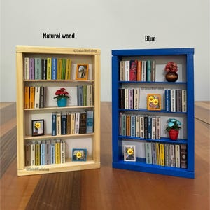 Custom Miniature Bookshelf With Personalized Embellishments FREE ...