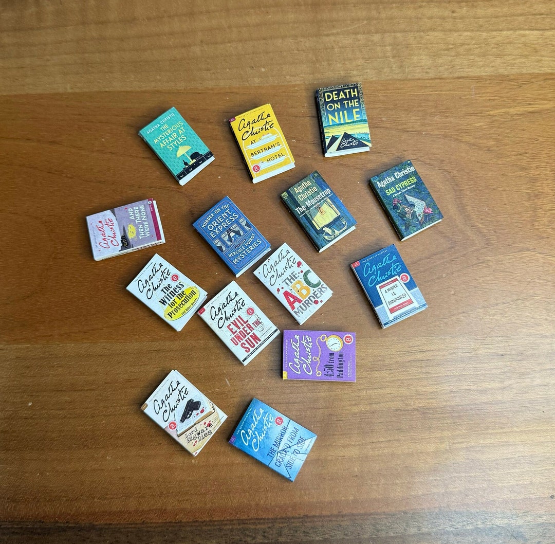 Printable Agatha Christie Tiny Book Covers 32 Tiny Books for Crime Book ...