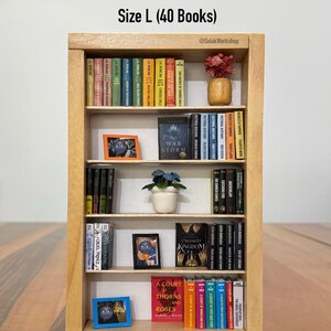 Custom Miniature Bookshelf With Personalized Embellishments FREE ...
