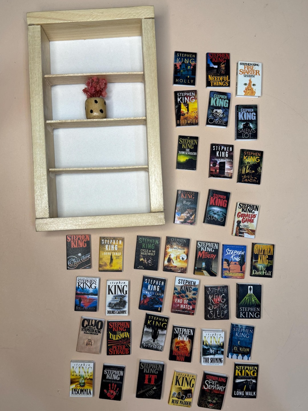Printable Stephen King Miniature Book Covers - 77 Miniature Stephen ...