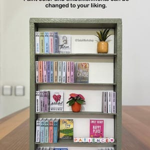 Miniature Bookshelf With Personalized Embellishments - 40 Books ...