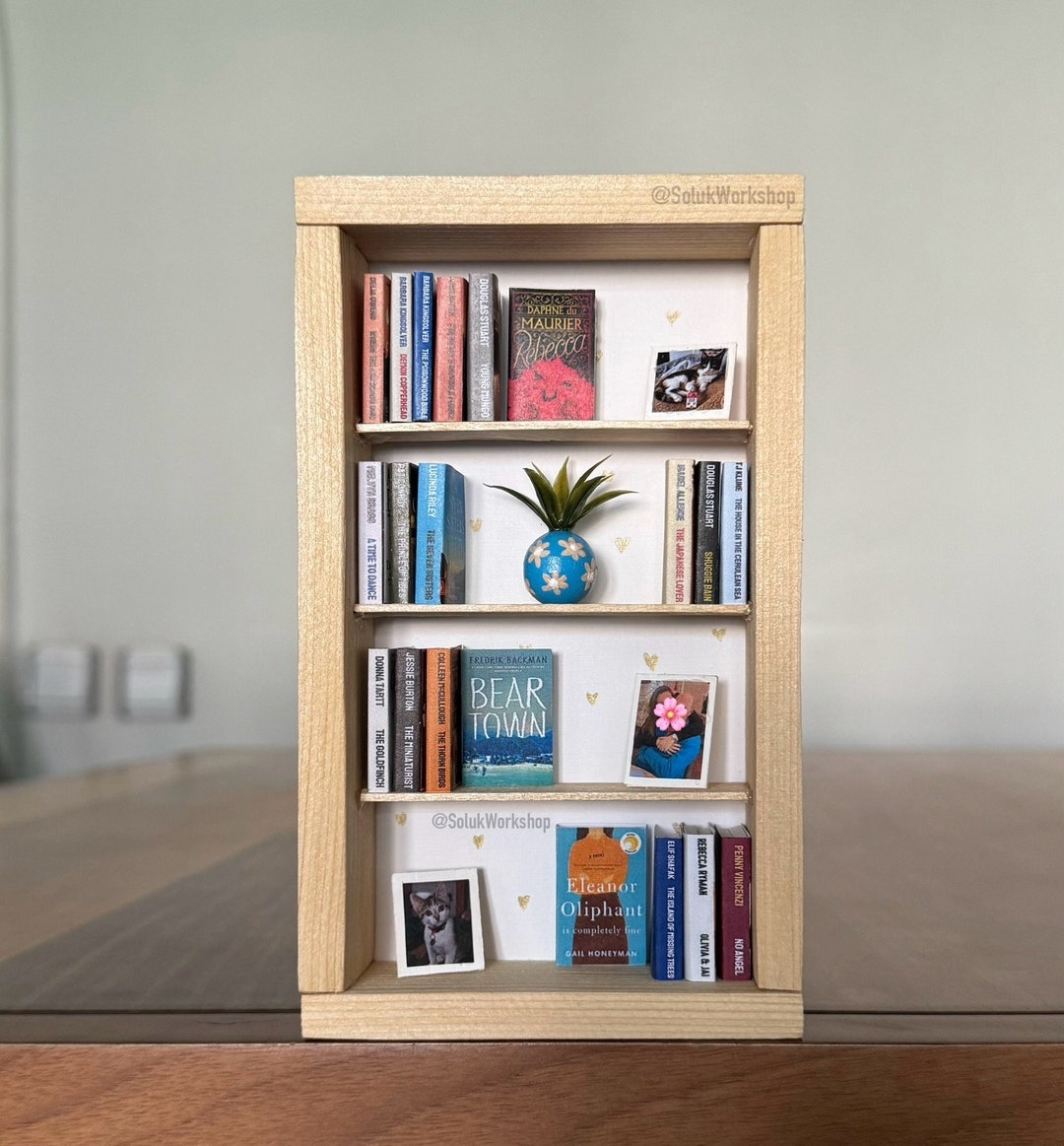 Custom Miniature Bookshelf With Personalized Embellishments FREE ...