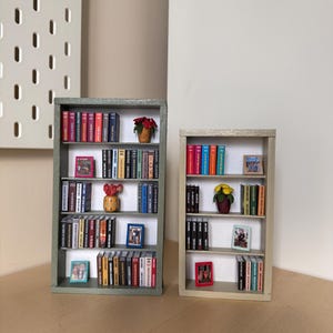 Custom Miniature Bookshelf With Personalized Embellishments FREE ...