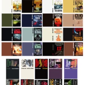 Printable Stephen King Mini Book Covers - Miniature Stephen King Books ...