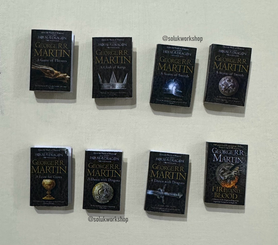 Printable Miniature Book Covers - Game of Thrones Books- Tiny George R ...