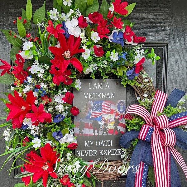 Veterans Day Wreath - Etsy