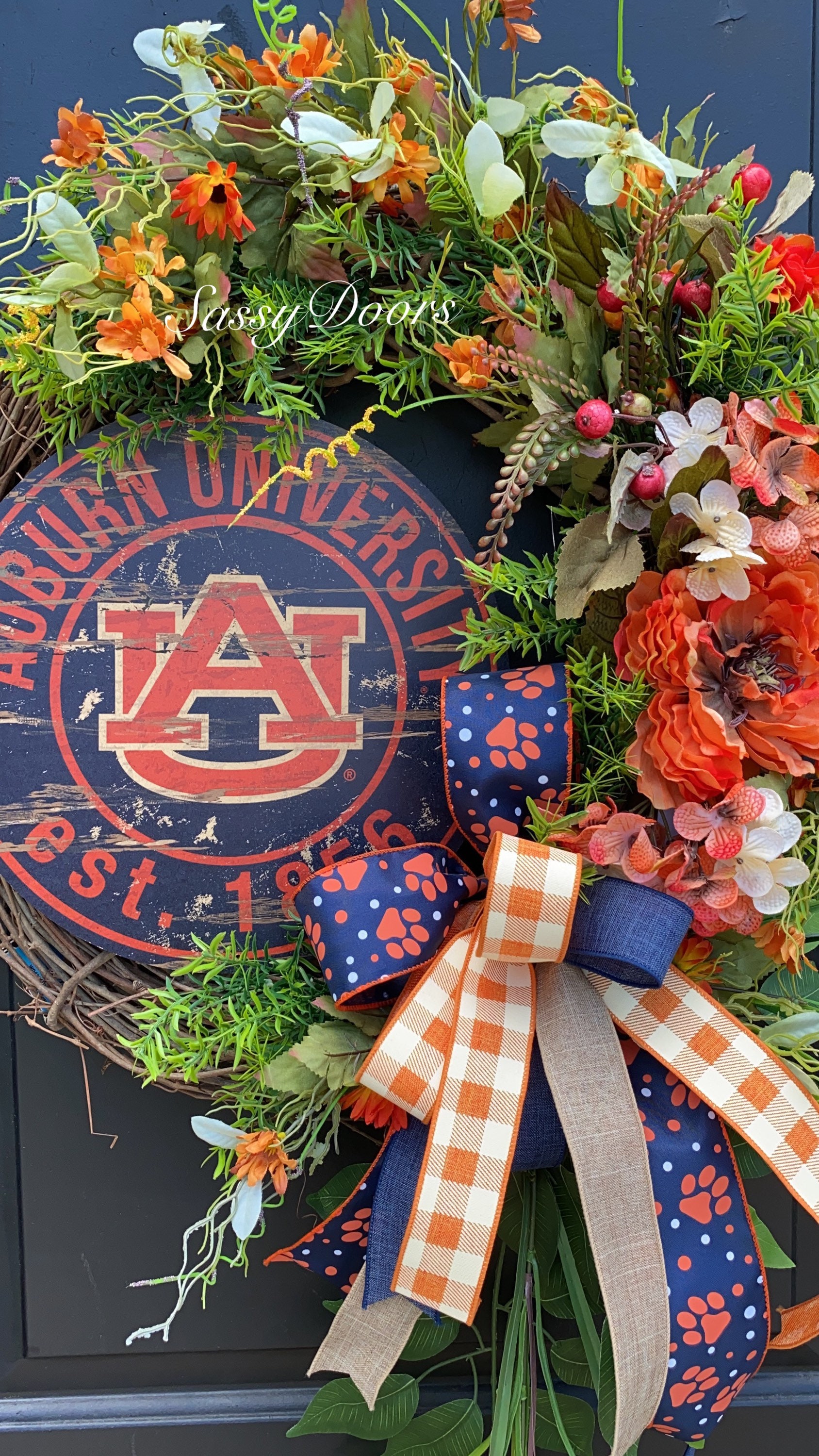 Auburn University, Auburn Tigers, UA Wreath, College Wreath, Auburn ...