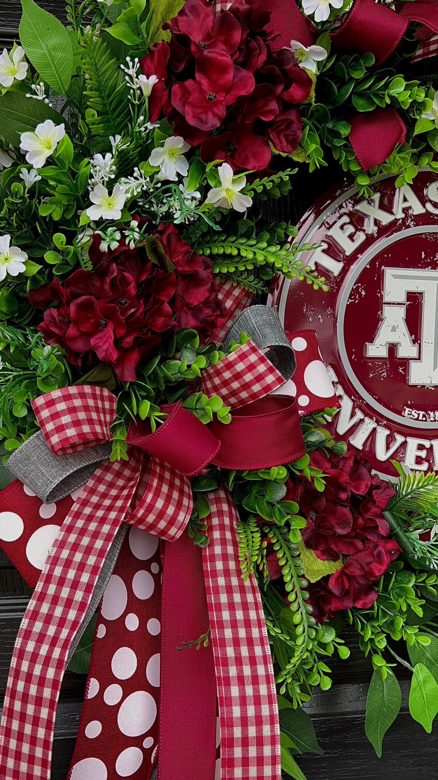 Sports Wreath, College Wreath, Texas Door Wreath, Texas State ...