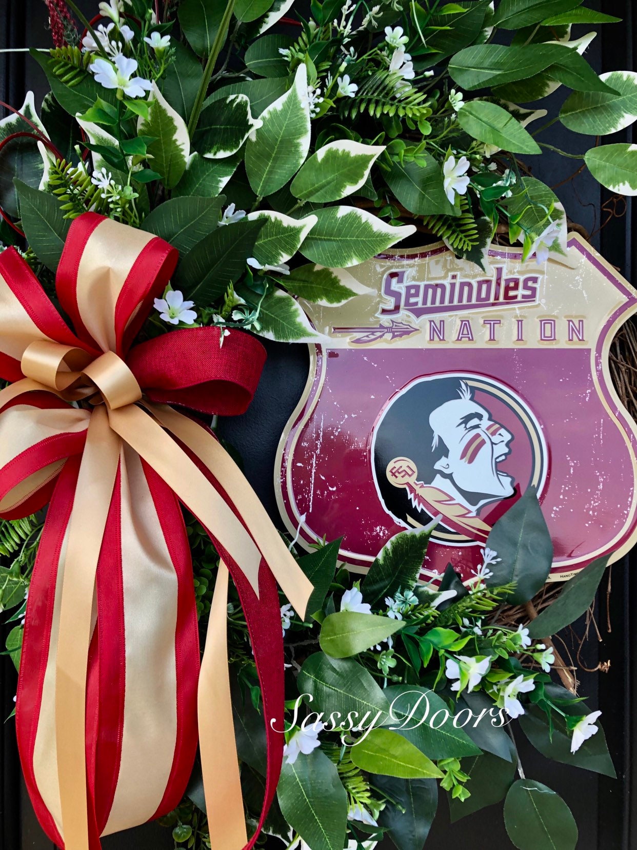 Florida State Door Wreath, Florida State University, Seminoles Wreath ...