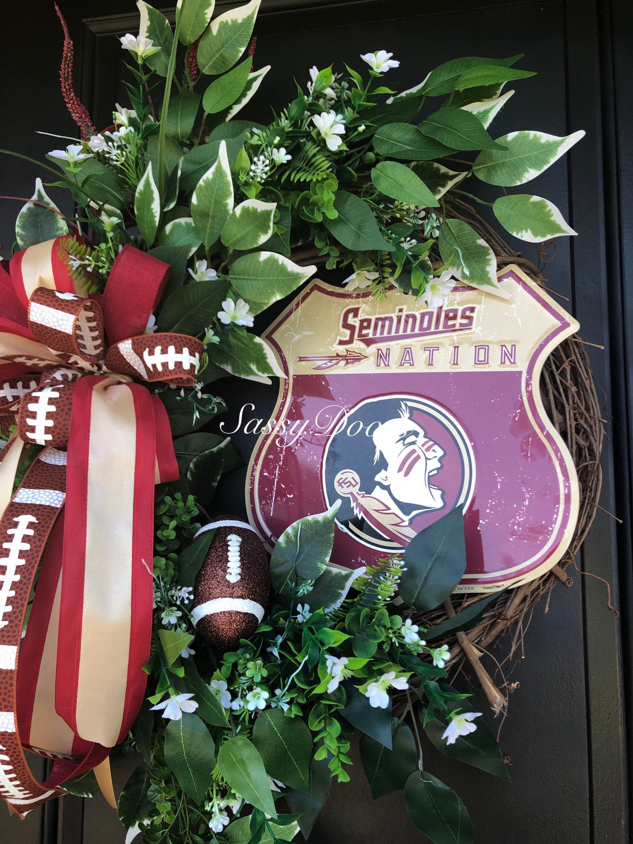 Florida State Door Wreath, Florida State University, Seminoles Wreath ...