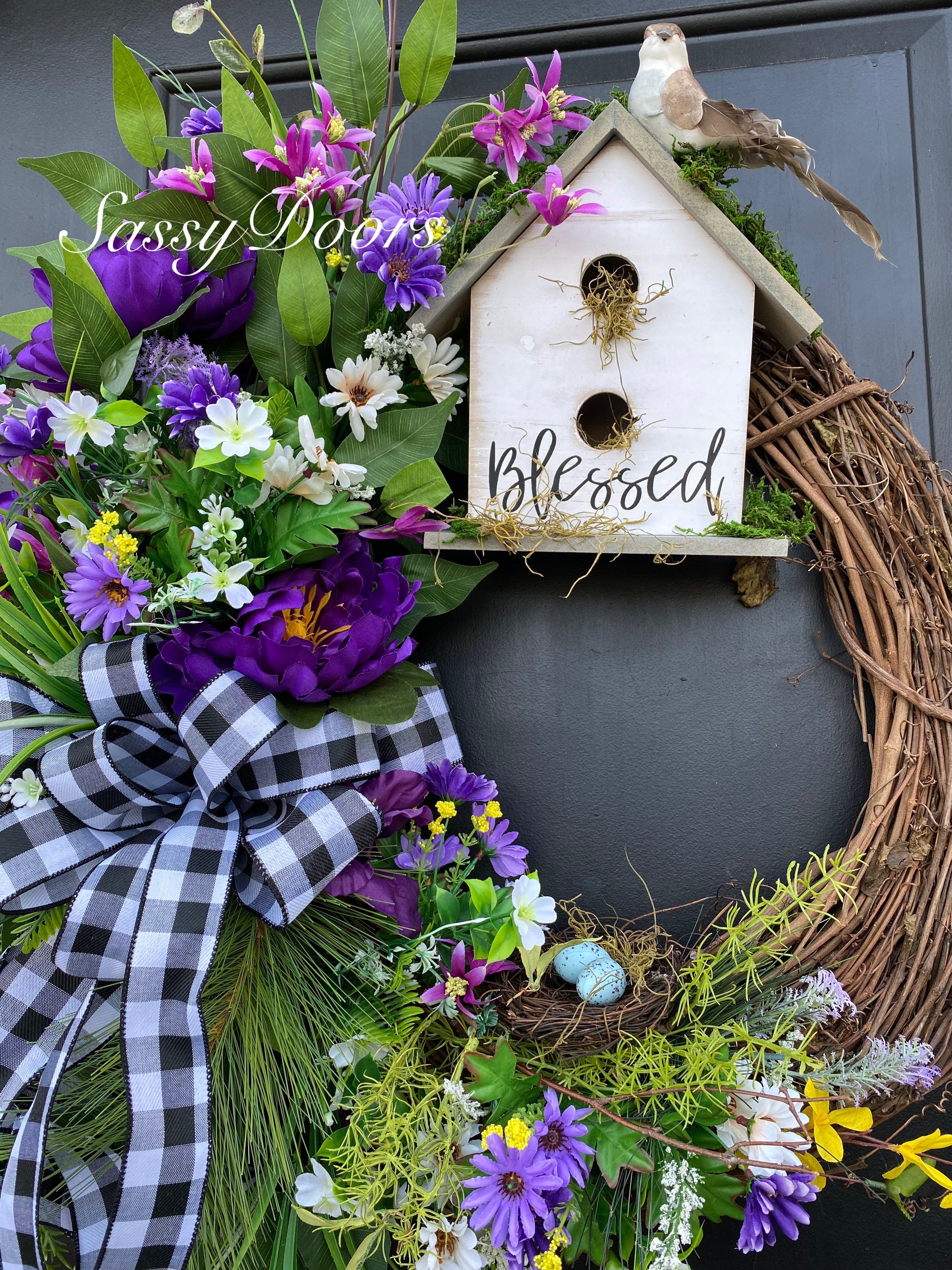 Everyday Wreath, Farmhouse Wreath,Everyday Wreath For Front Door ...
