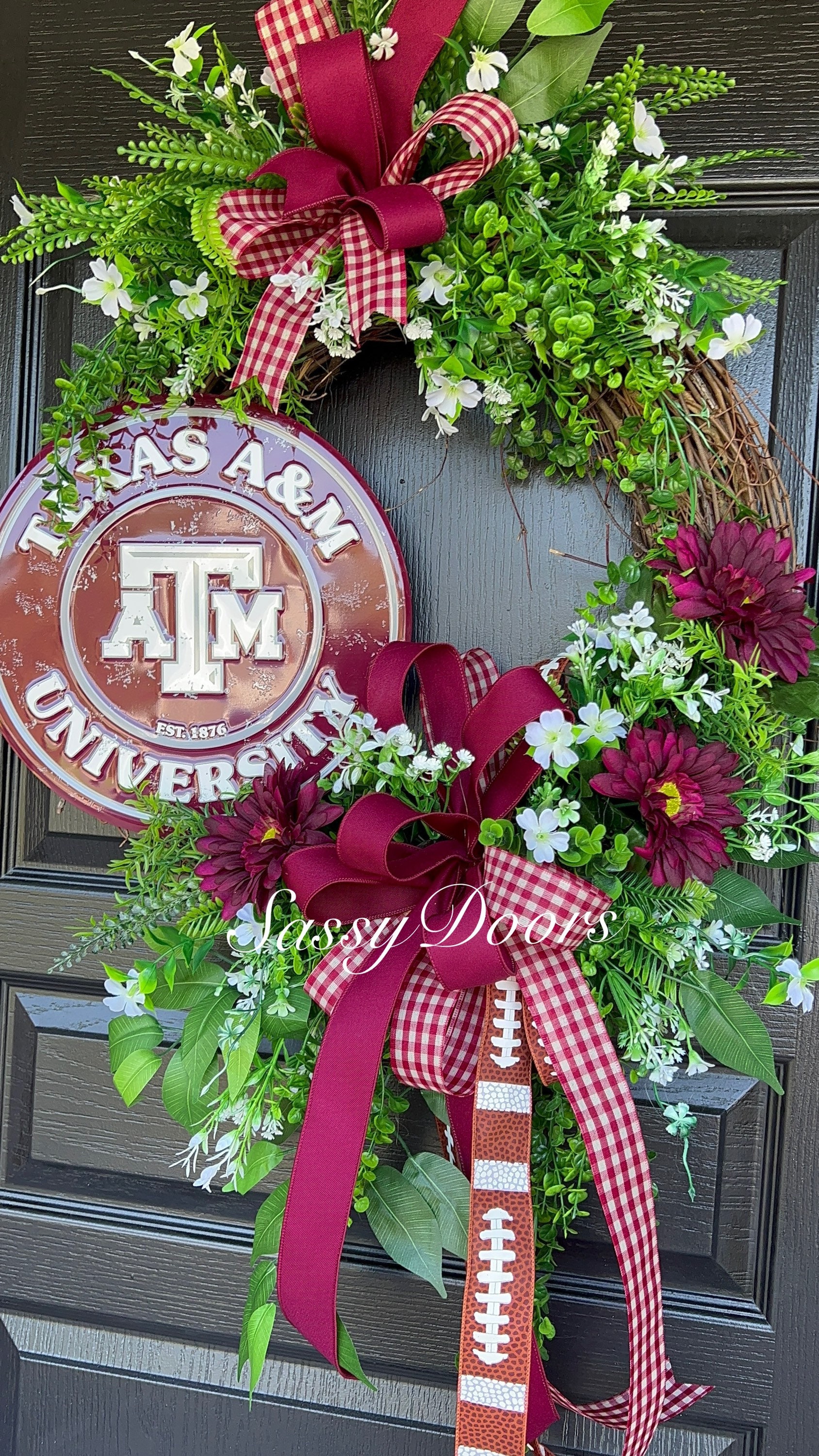 Sports Wreath, College Wreath, Texas Door Wreath, Texas State ...
