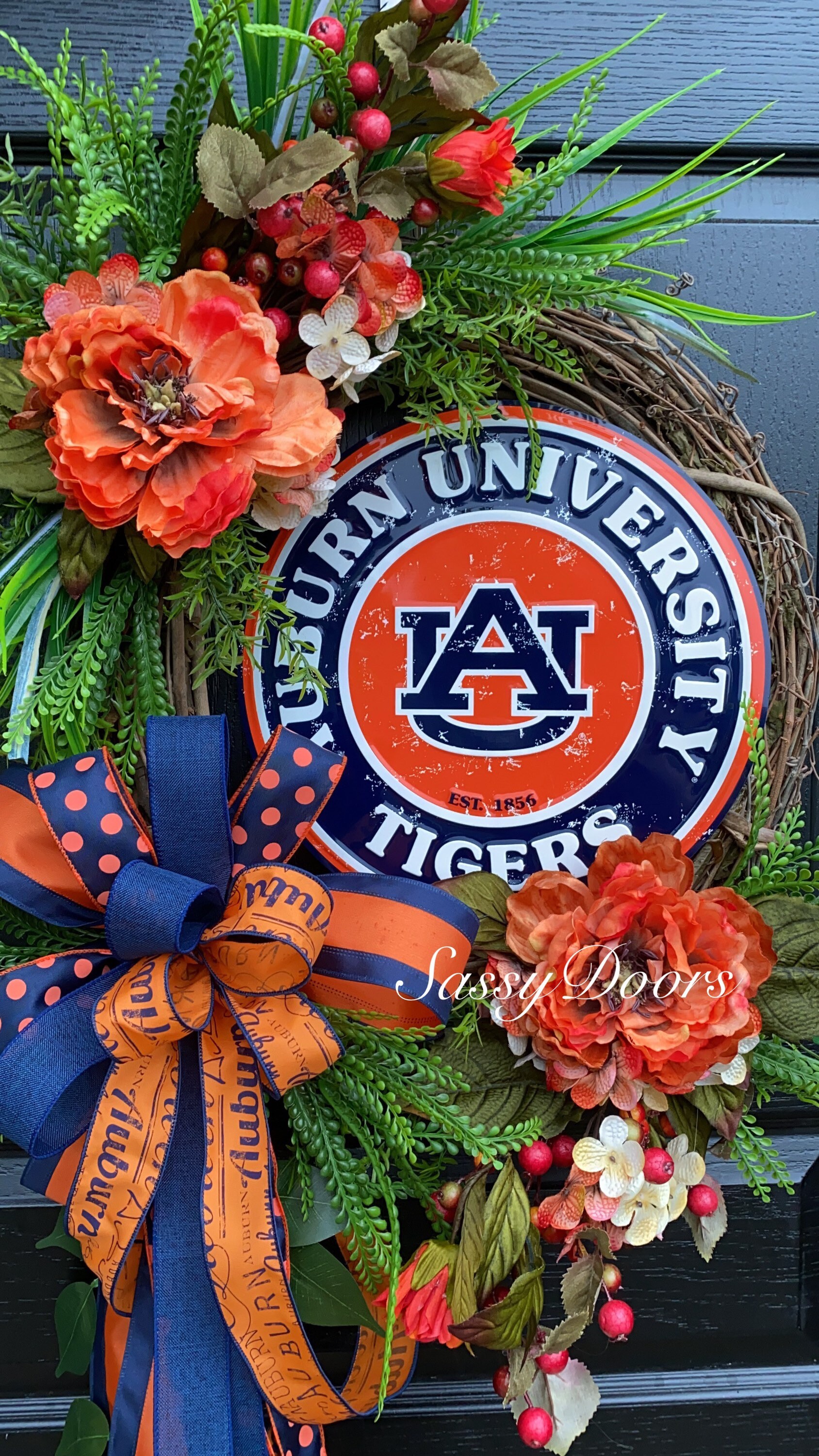 Auburn University, Auburn Tigers, UA Wreath, College Wreath, Auburn ...