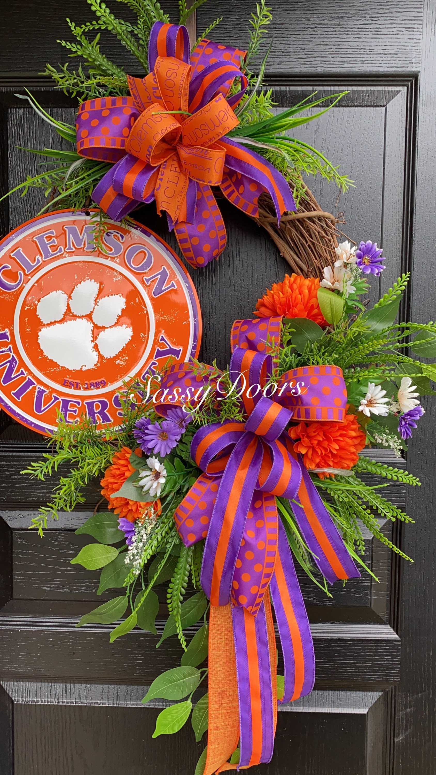 Clemson Wreath, Clemson University, Clemson Football, Football Truck ...