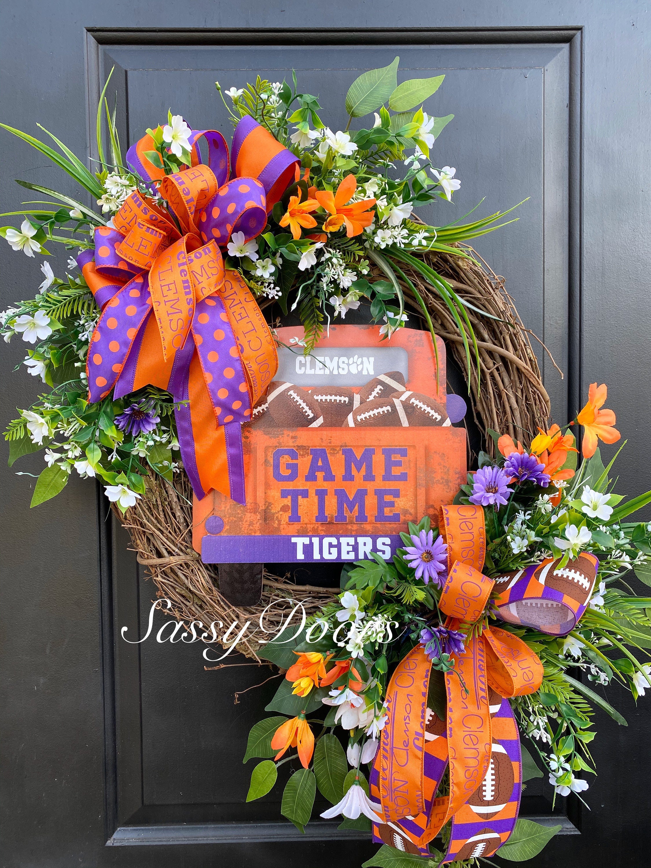 Clemson Wreath, Clemson University, Clemson Football, Football Truck ...