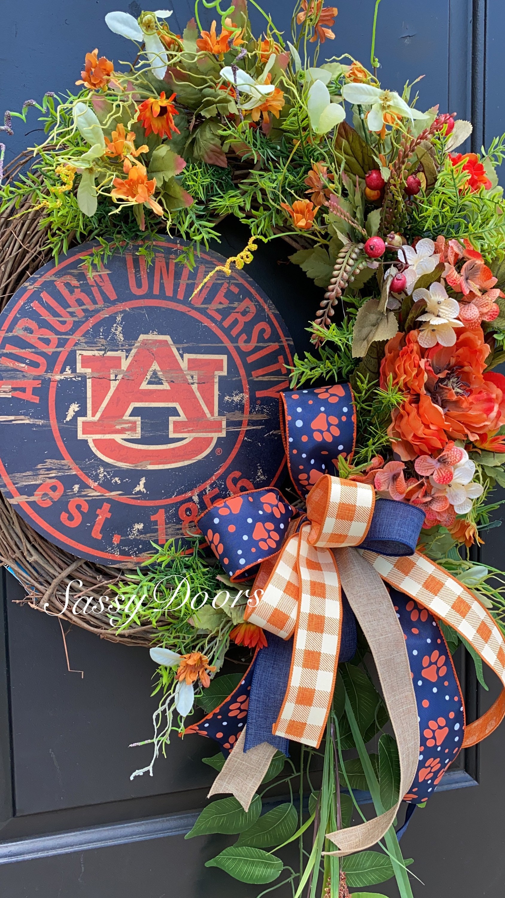 Auburn University, Auburn Tigers, UA Wreath, College Wreath, Auburn ...