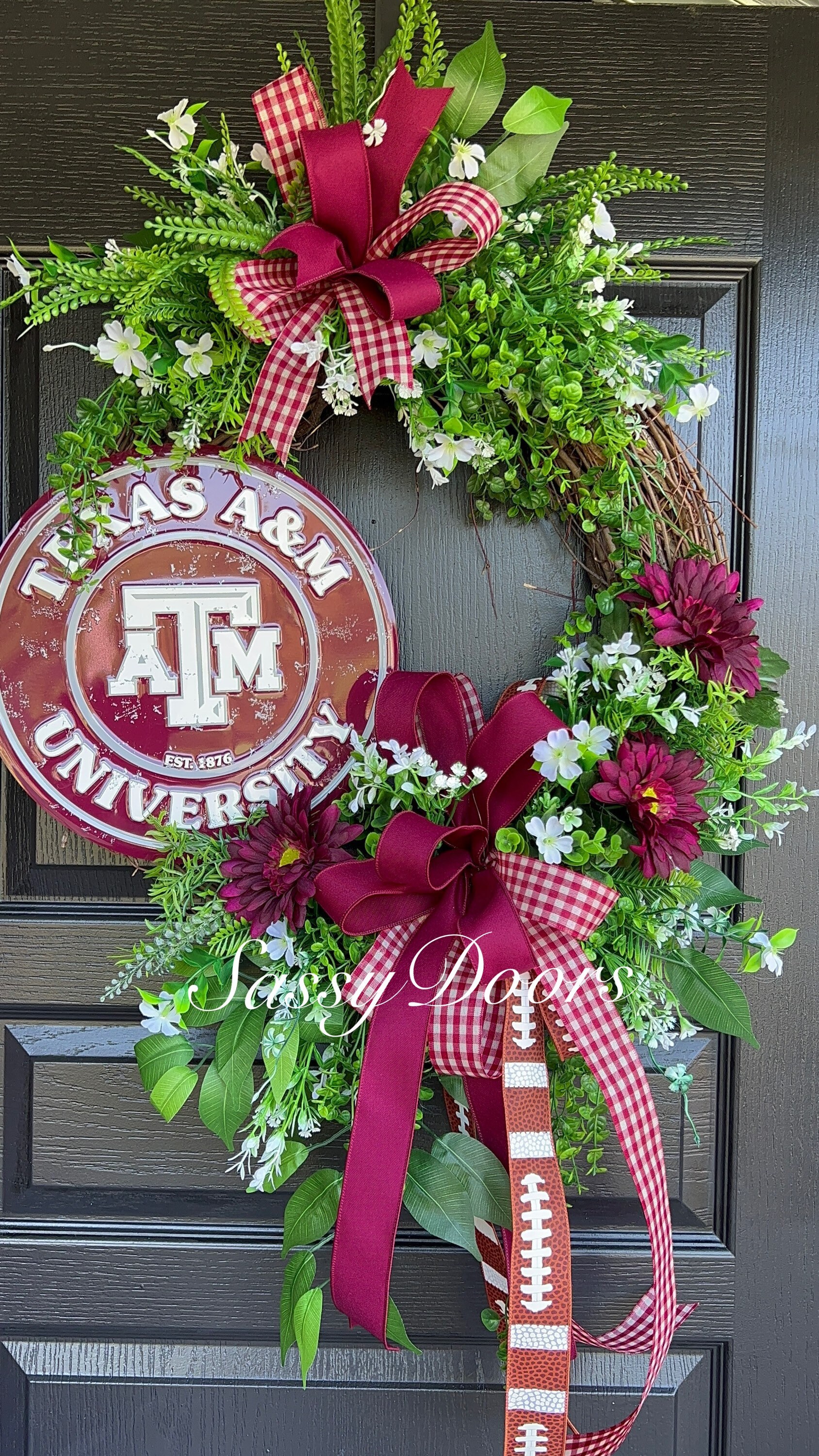 Sports Wreath, College Wreath, Texas Door Wreath, Texas State ...