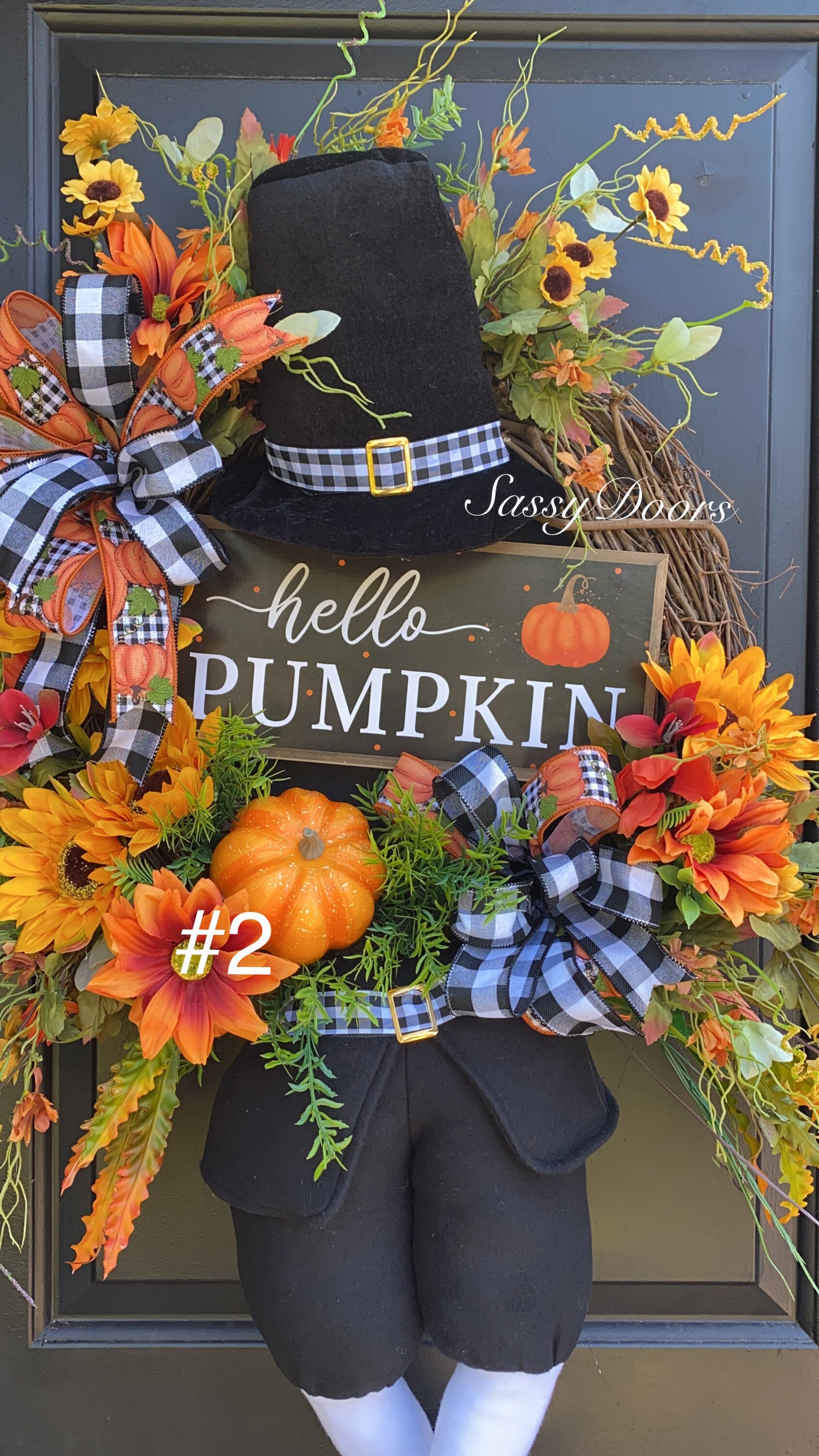 Pilgrim Wreath, Thanksgiving Wreath, Fall Wreaths, Sassy Doors Wreath ...