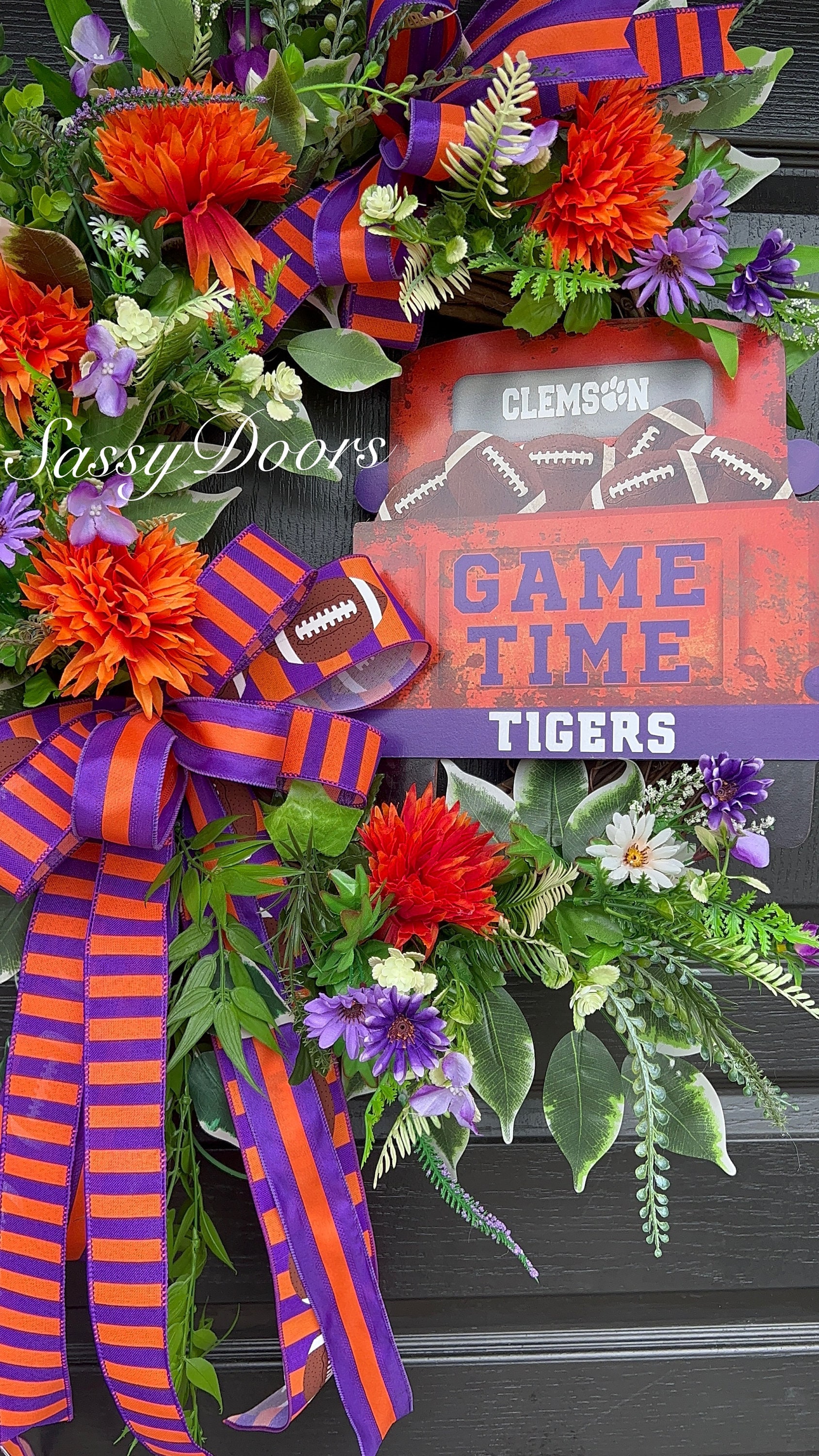 Clemson Wreath, Clemson University, Clemson Football, Football Truck ...
