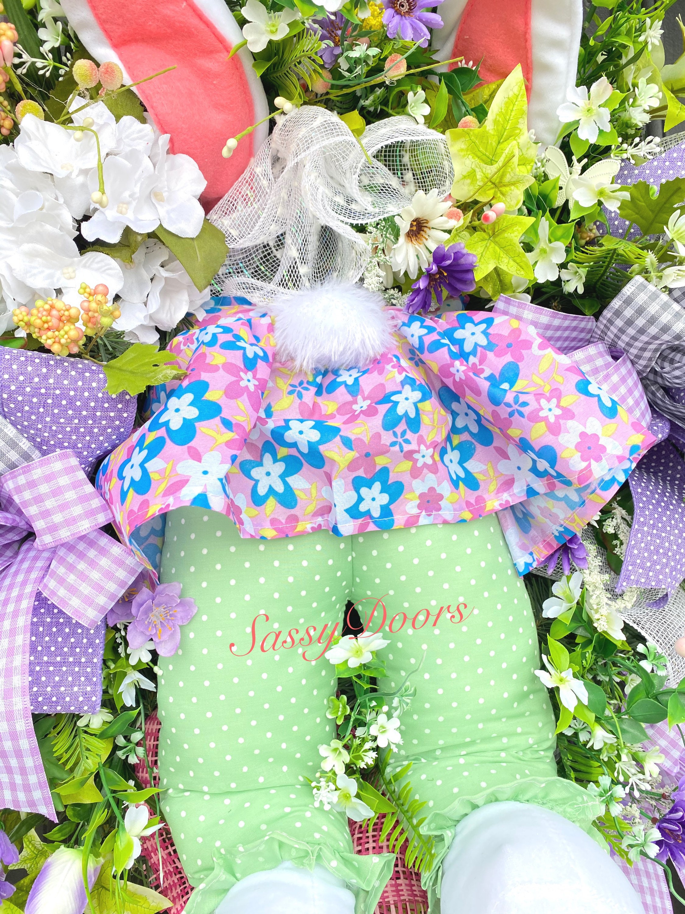 Easter Wreath Easter Bunny Wreath Easter Wreath For Front Door Sassy