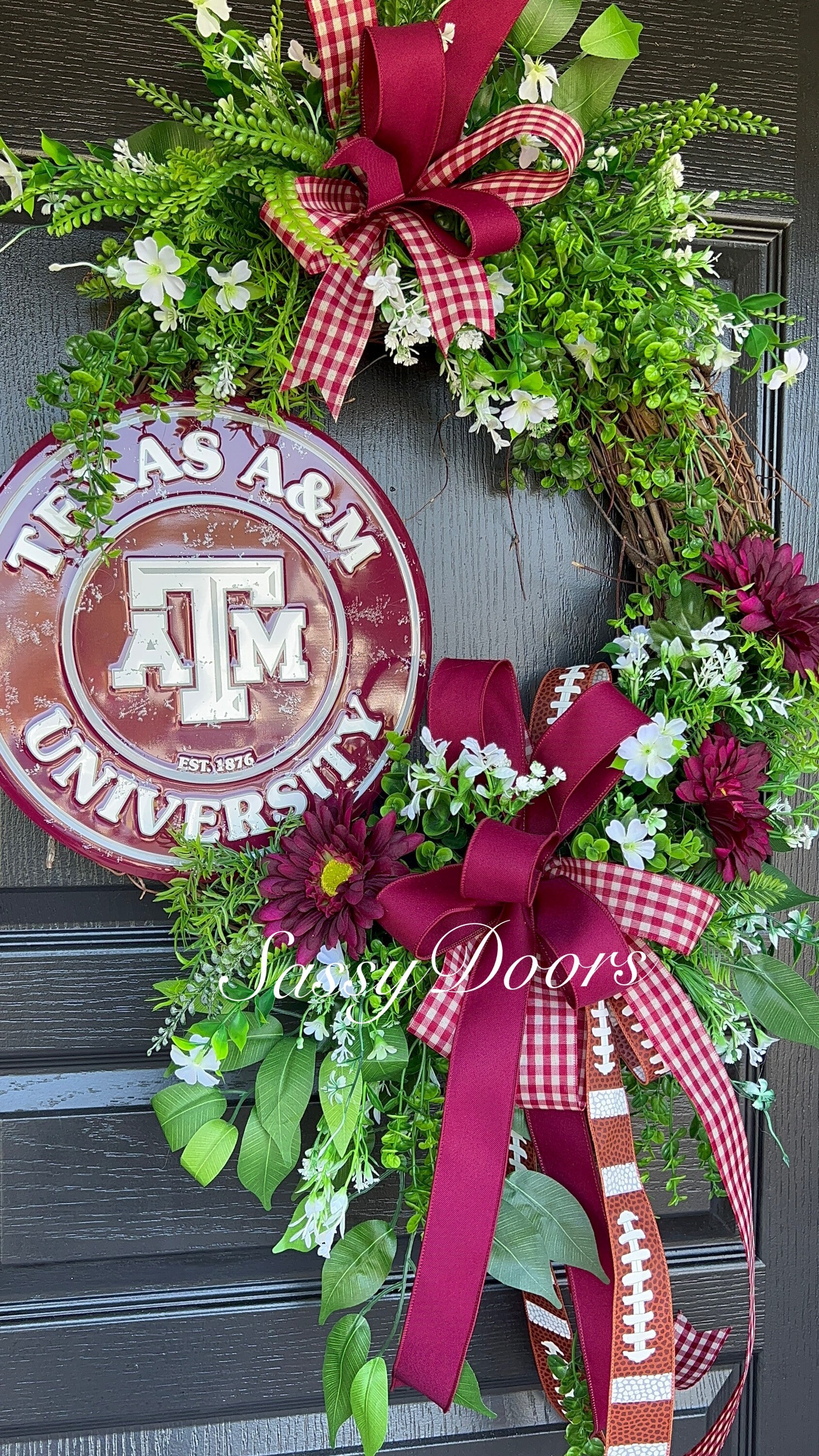 Sports Wreath, College Wreath, Texas Door Wreath, Texas State ...