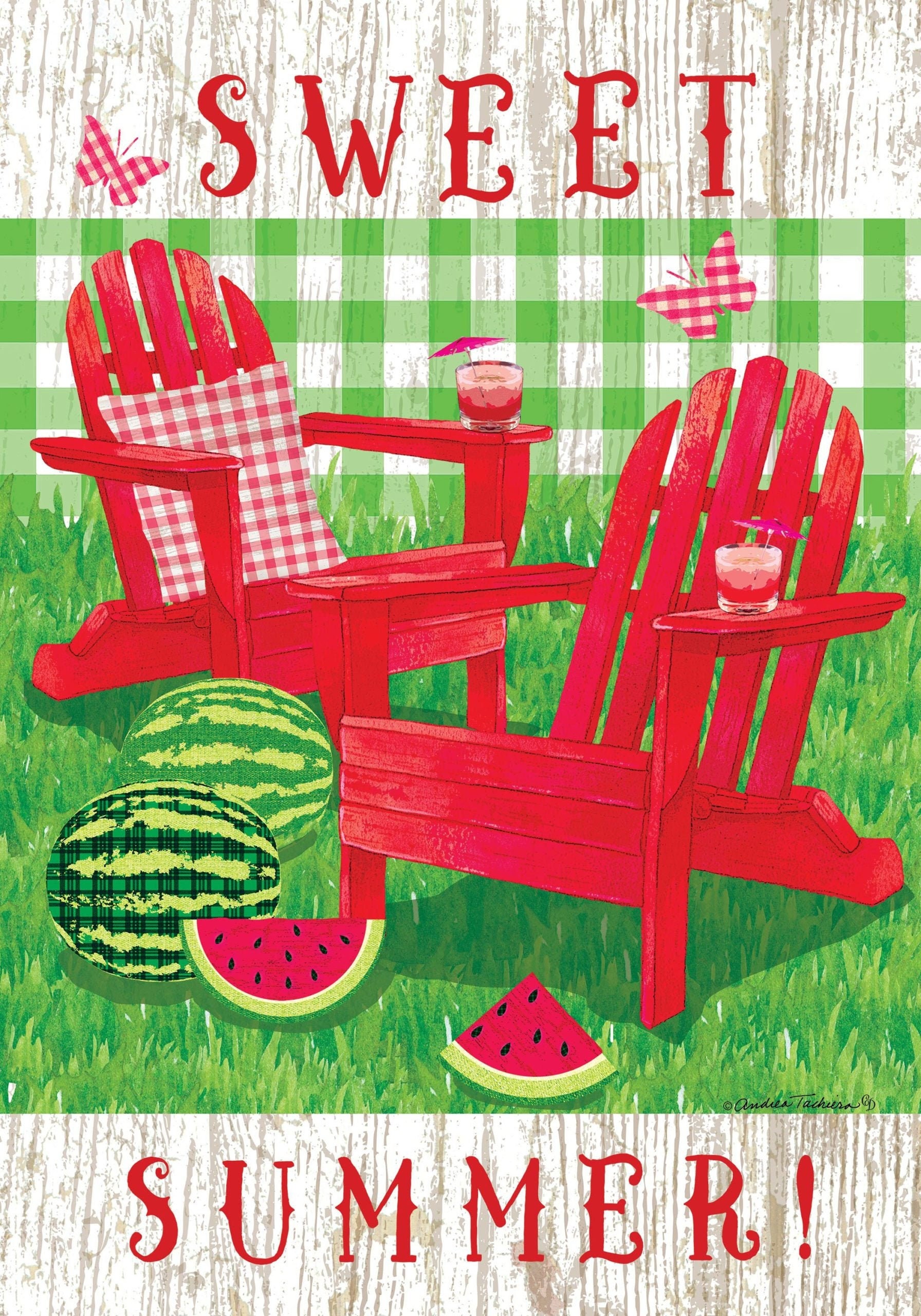 Summer Flag, Watermelon Flag, Garden Flag, Flag WithWatermelons ...