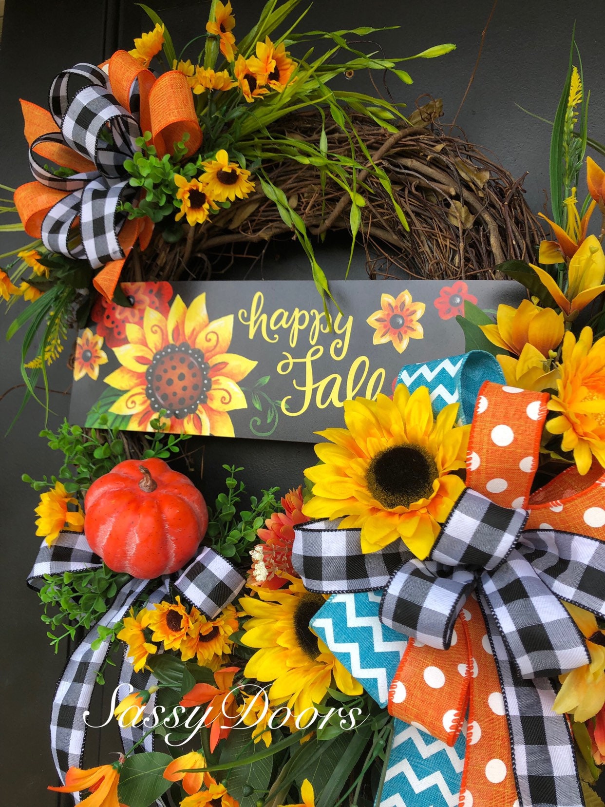 Fall Wreath, Thanksgiving Wreath, Wreath With Pumpkins, Autumn Wreath ... Fall Wreath, Thanksgiving Wreath, Wreath With Pumpkins, Autumn Wreath ...